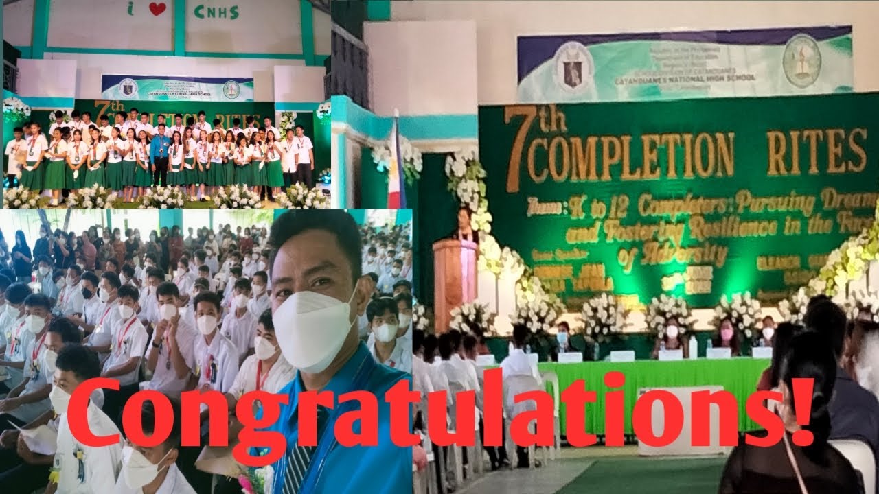 CNHS COMPLETION RITES 2022 - YouTube
