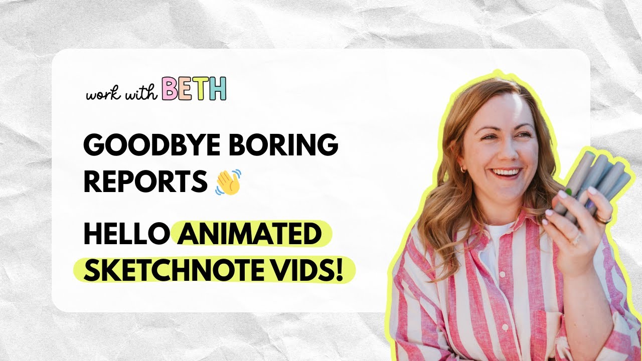 Work With Beth | Animated Sketchnote Video for a School Self ...