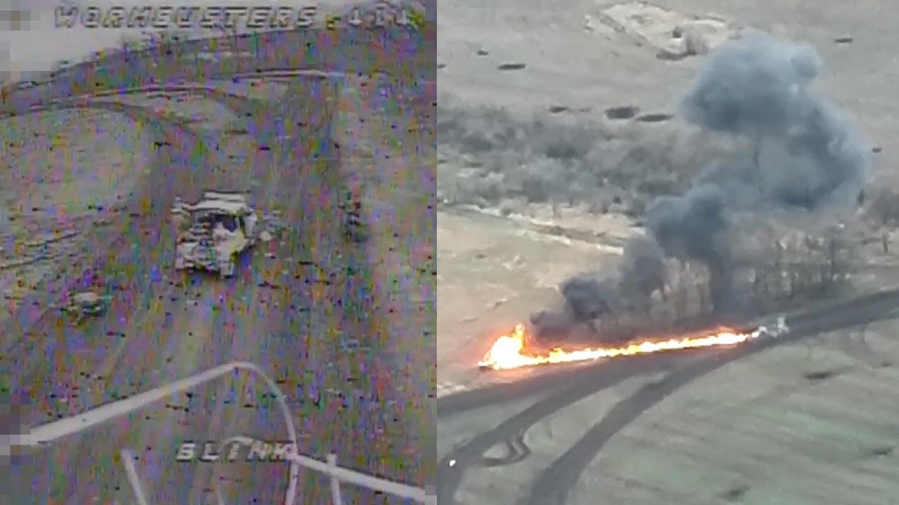 Russian ATV and motorcycles tried to advance, but an FPV drone sets ...