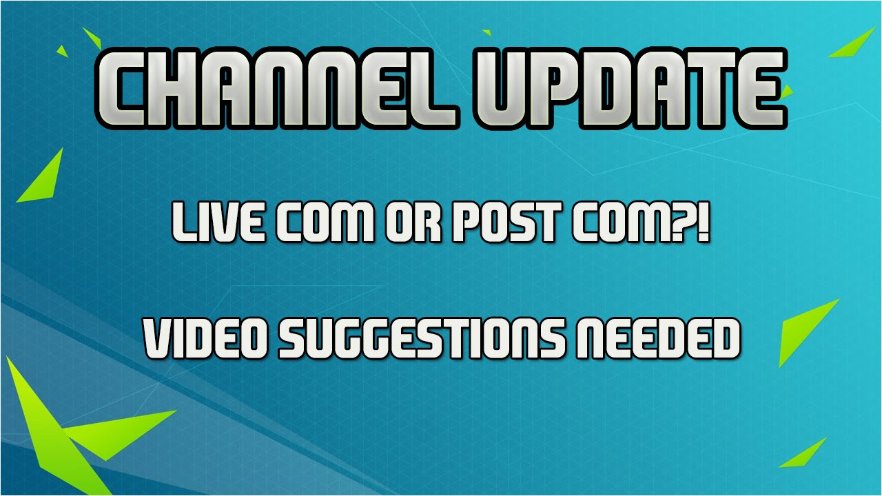 Channel Update!! - YouTube