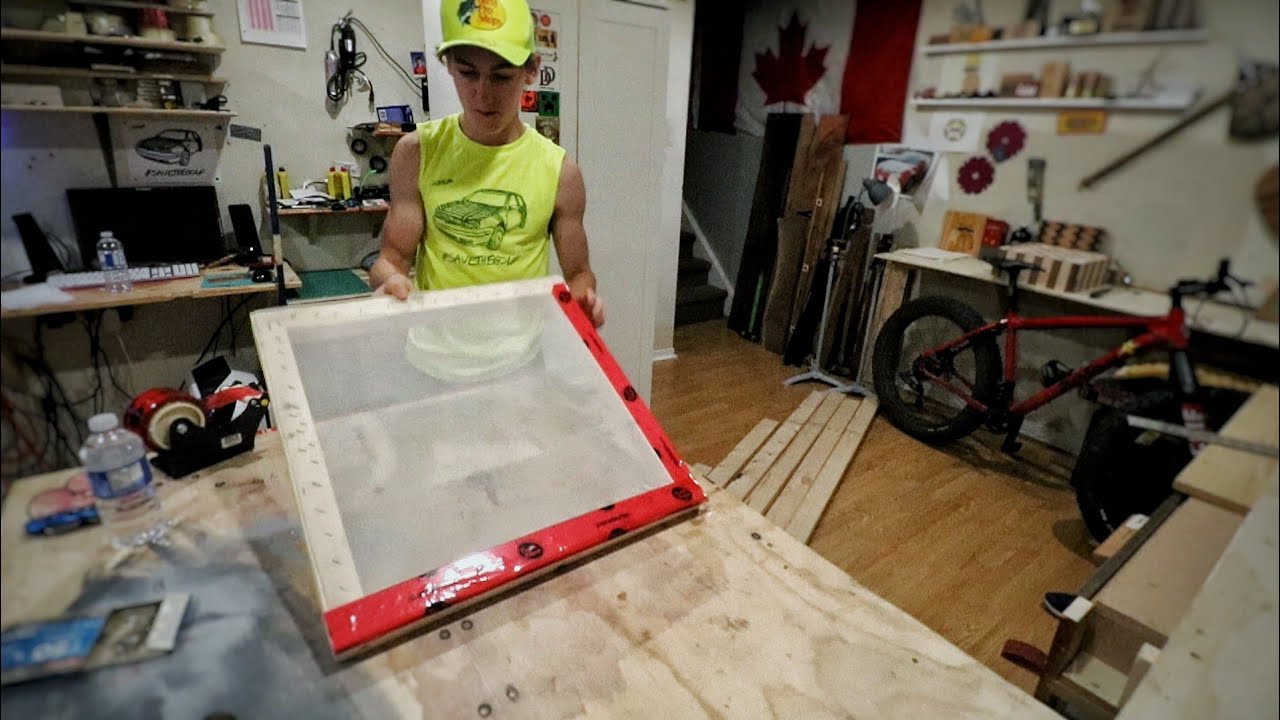 How To Make a Screen Printing Screen EASY - YouTube