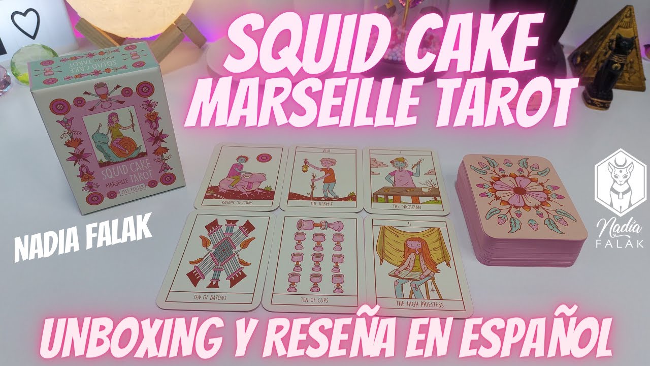 SQUID CAKE MARSEILLE TAROT 💗 Unboxing y Reseña en Español Nadia Falak ...