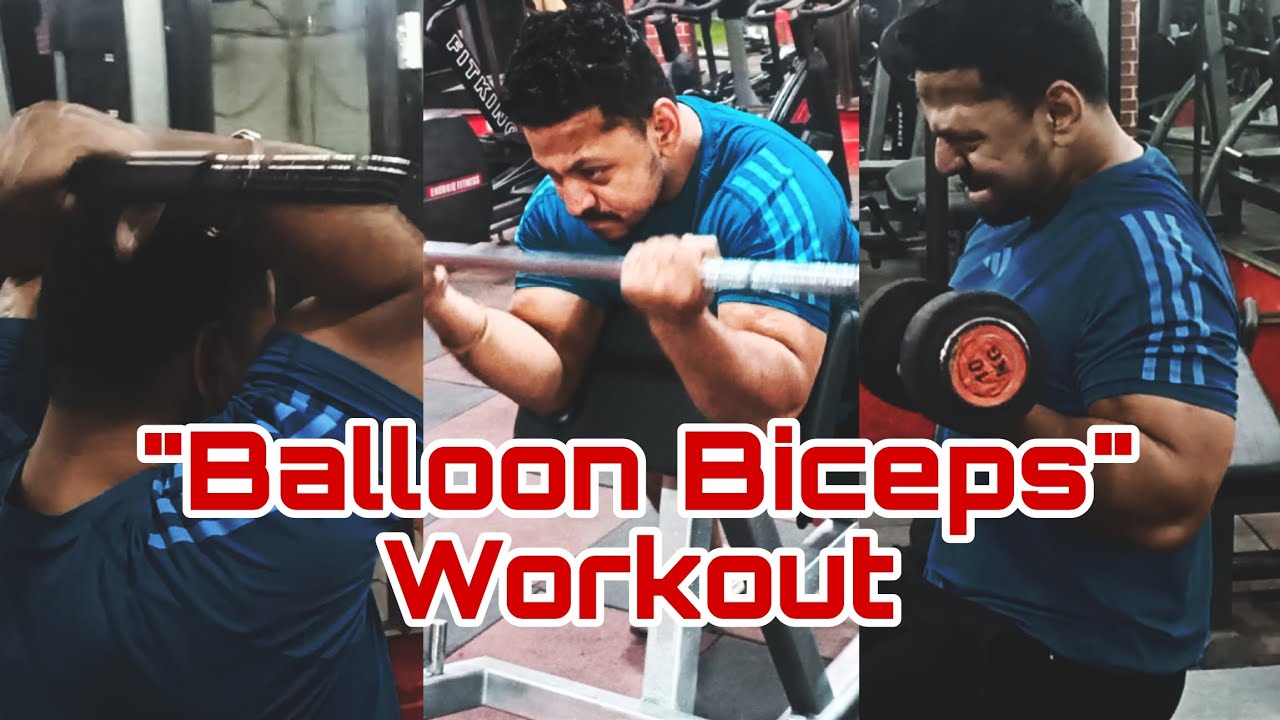 💪🏻Balloon Biceps // Biceps Workout For Mass - YouTube