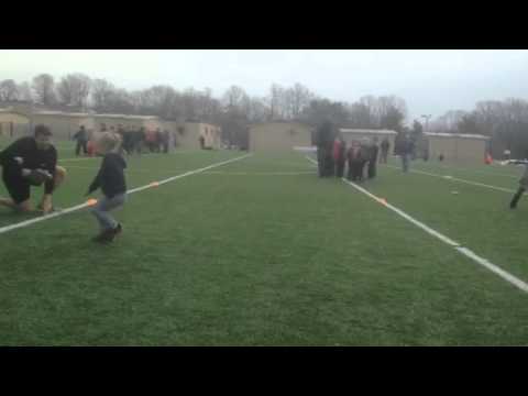 Flag football skills assessment - YouTube