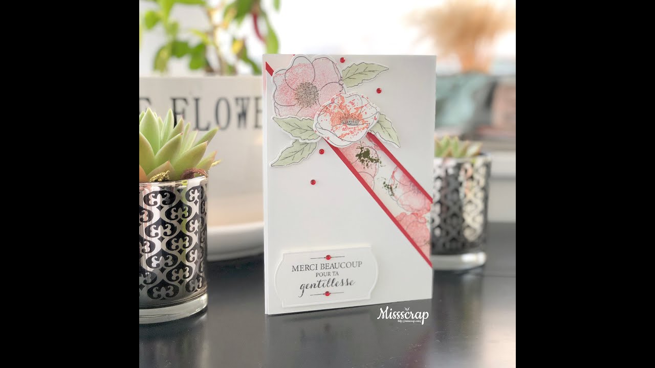 Live FB #15: Diagonal split card / carte coupée en diagonale - YouTube