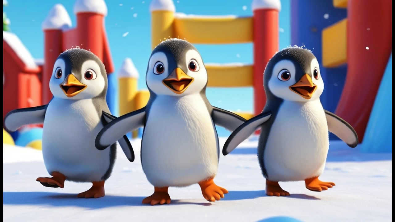 Three Little Toy Penguins Waddle Waddle Waddle | Fun Toy Songs ...
