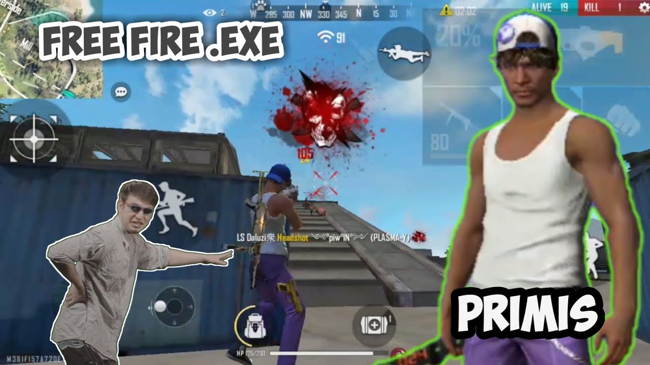 FREE FIRE EXE || the primis .exe (ff lucu, ff funny,ff kocak) - YouTube