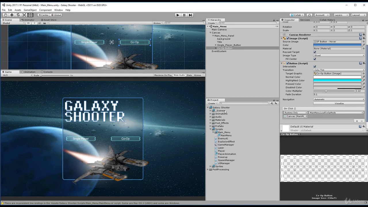 Unity Tutorial - Co Op Mode Challenge Review Scene Loading in Unity ...