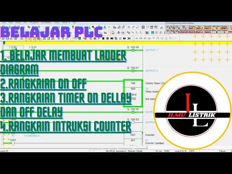 BELAJAR PLC MEMBUAT LADDER DIAGRAM PLC OMRON - YouTube