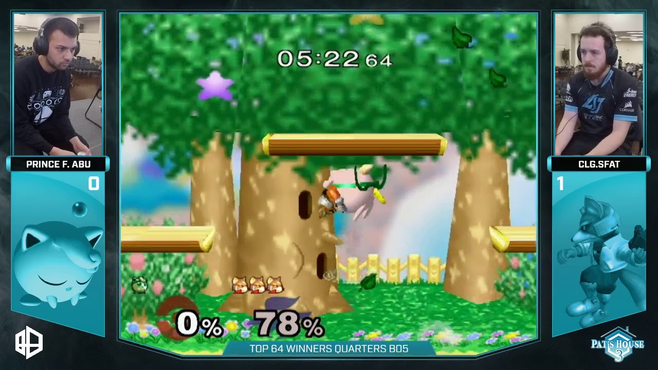 PH3 - Prince Abu (Puff) vs. SFAT (Fox) - SSBM Winners Quarters - Smash ...
