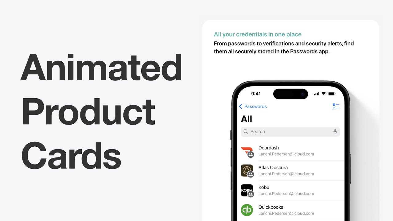 Apple-style product cards with Framer Motion - YouTube