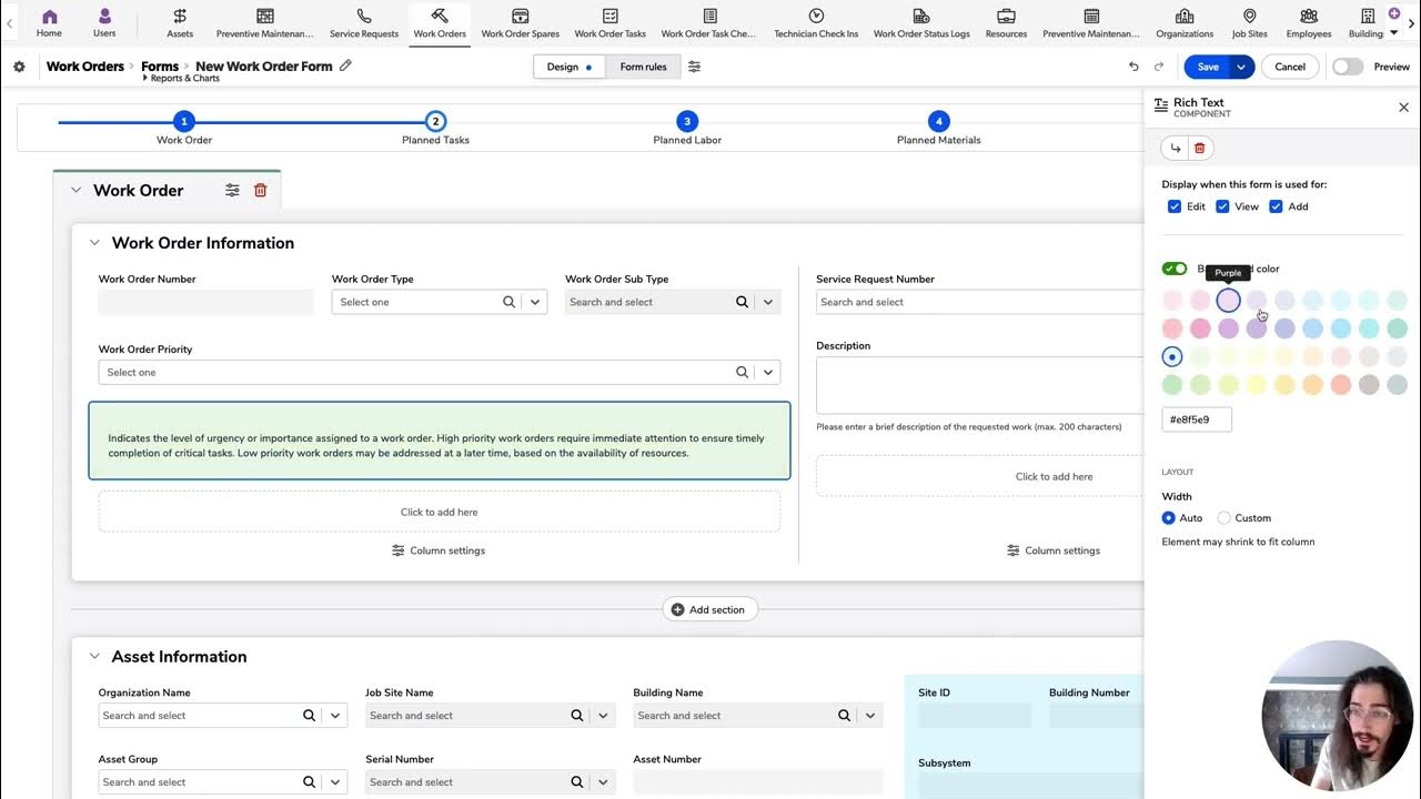 Q Tip - New Forms; Rich Text Components, Adding Color to Forms - YouTube