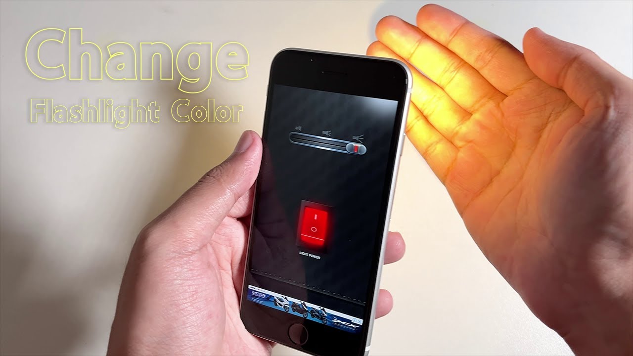 NEW Change Flashlight Color on iPhone - YouTube