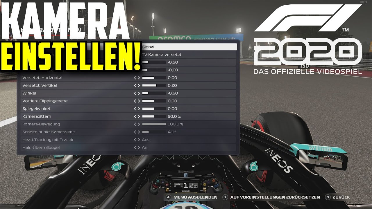 F1 2020 BEST CAMERA SETTINGS (OFFSET) - KAMERA IDEAL EINSTELLEN [DE ...