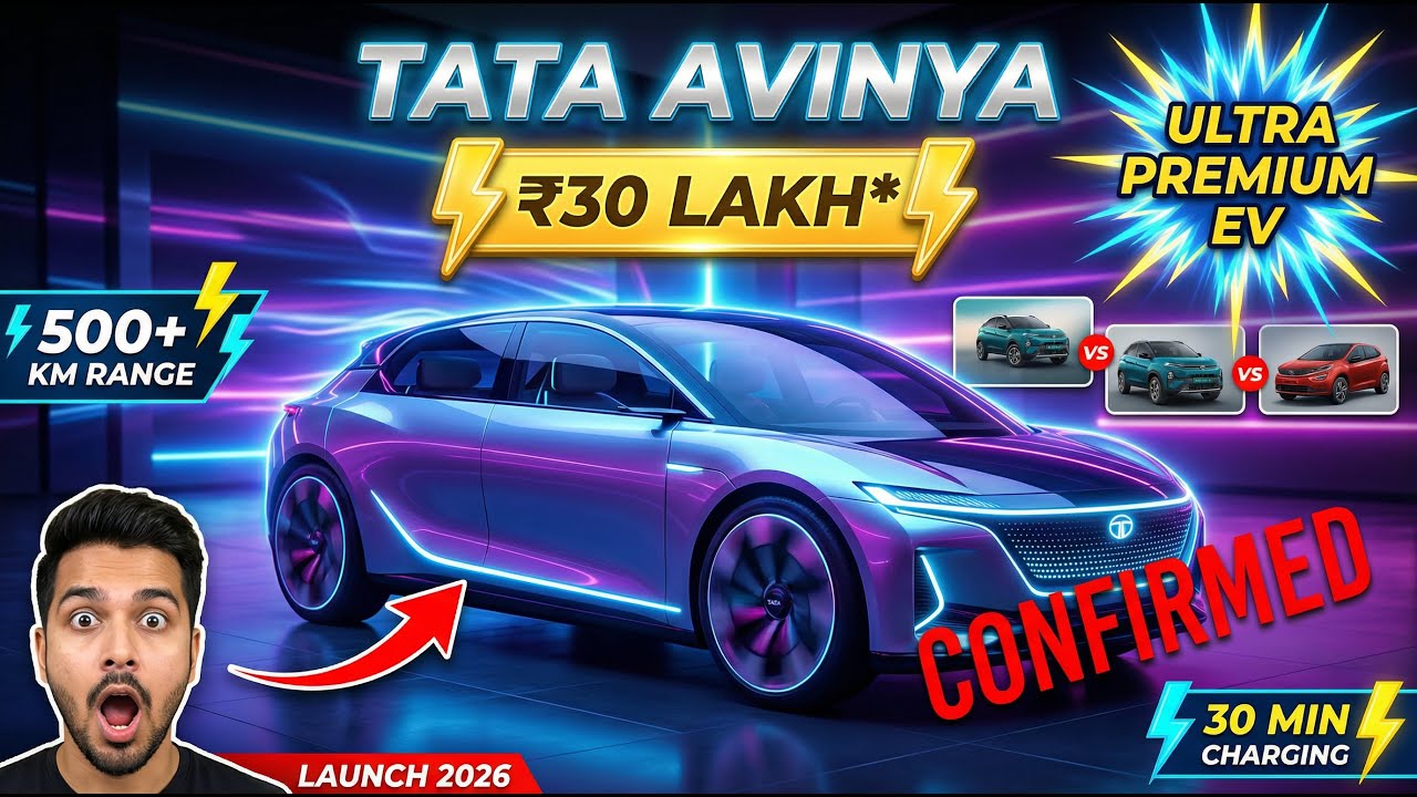 Tata Avinya 2026 - ₹30 लाख में 500KM Range! 🔥 भारत की सबसे Premium ...