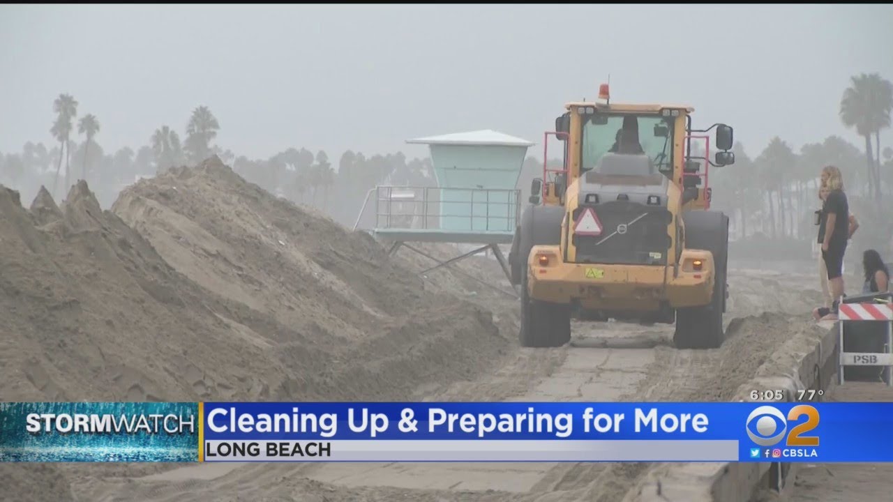Crews in Long Beach continue to clean up and prepare for more flooding ...
