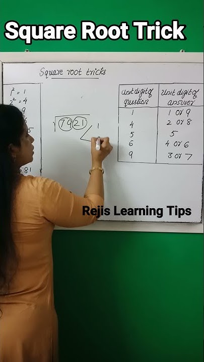 Simple Trick to find the Square Root of a number | Square Root Trick ...