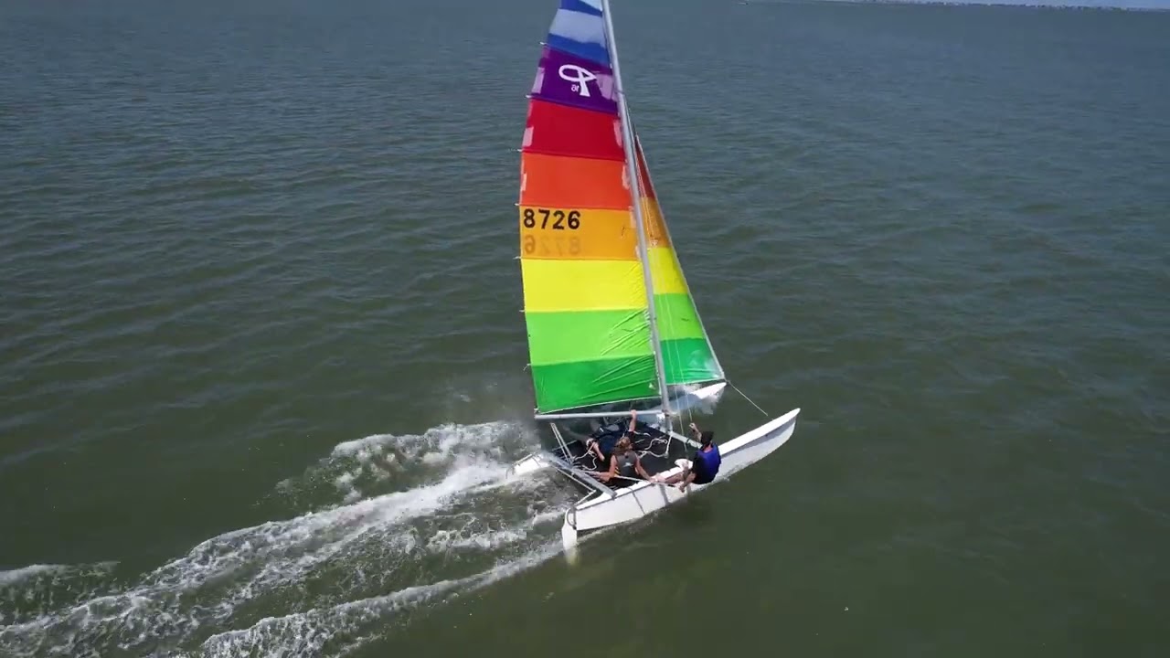 Epic day sailing a Prindle 16 - YouTube