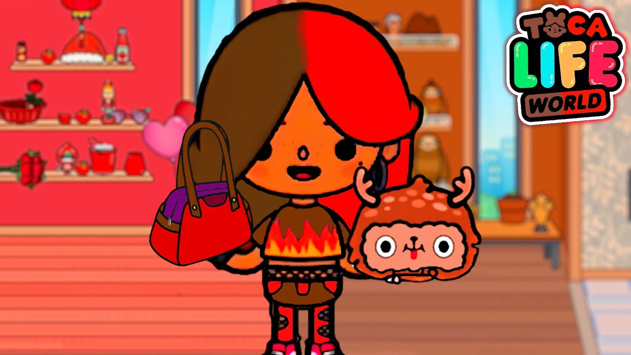 Toca Life World Red Things vs Brown House in Toca Boca - YouTube