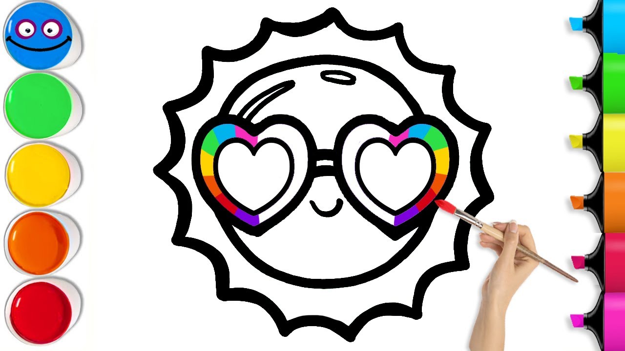 🌞 How To Draw a Cute Sun | Easy Step By Step Drawing Tutorial - YouTube