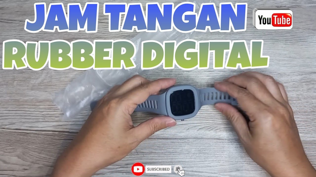 [RACUN SHOPEE] UNBOXING JAM RUBBER DIGITAL - YouTube
