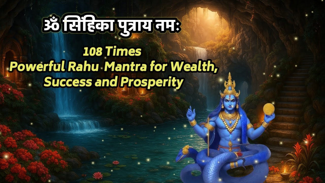 ॐ सिंहिका पुत्राय नमः 108 Times | Powerful Rahu Mantra for Wealth ...