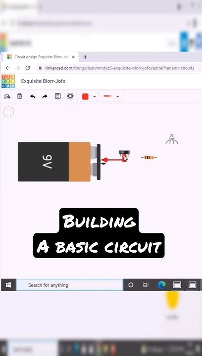 Building a bacis circuit using Tinkercad in tamil | watch the full video in the discription ...