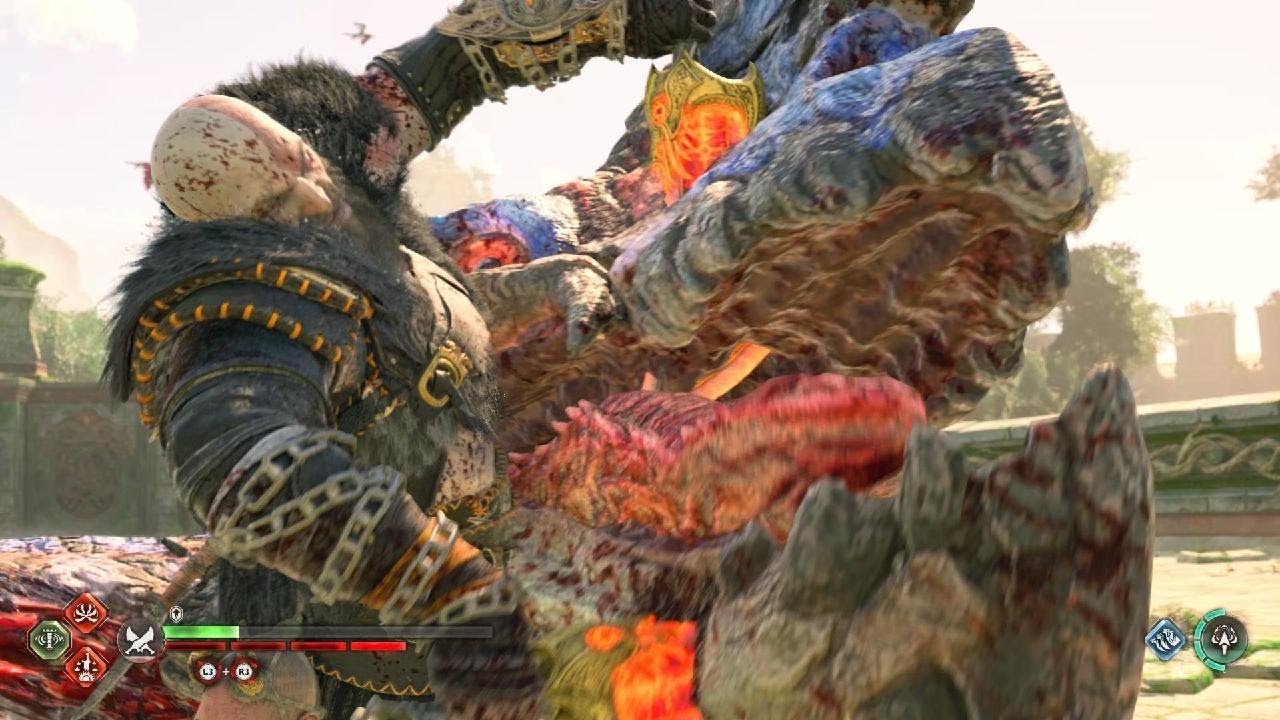 God of War Ragnarok || Corpse Eater Dragon Vs Kratos - YouTube