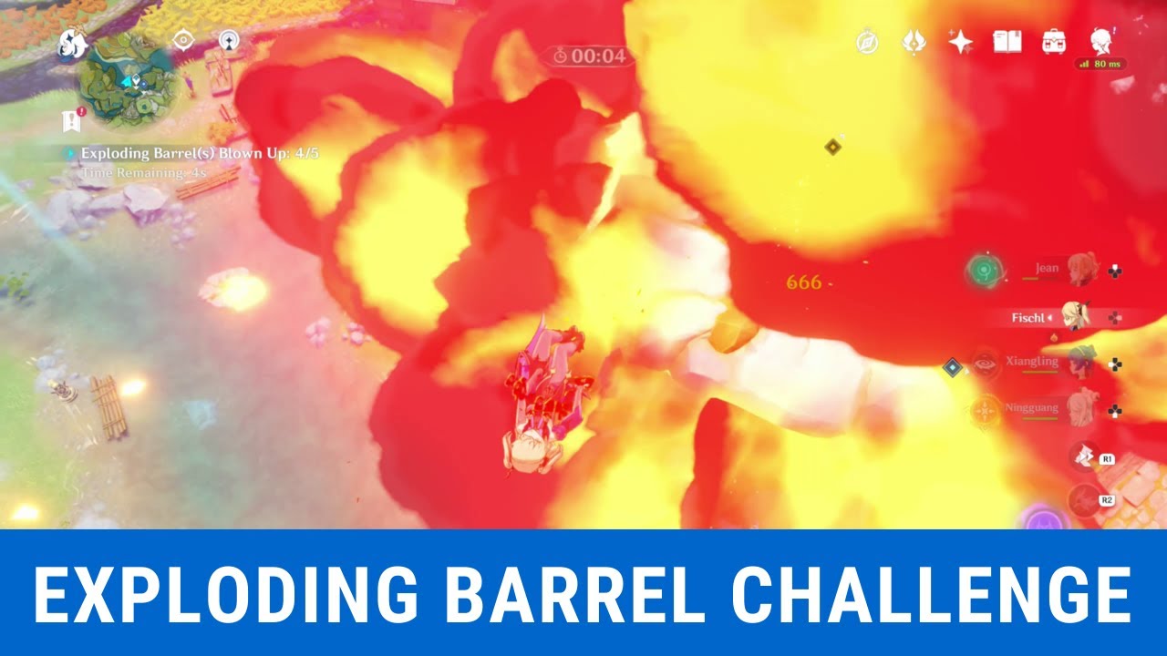 Exploding Barrel Challenge - Genshin Impact - YouTube