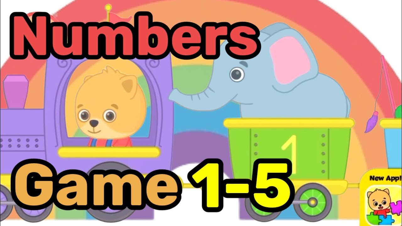 Game Number 1 to 5 - 123 Learning Game Bimi Boo - YouTube