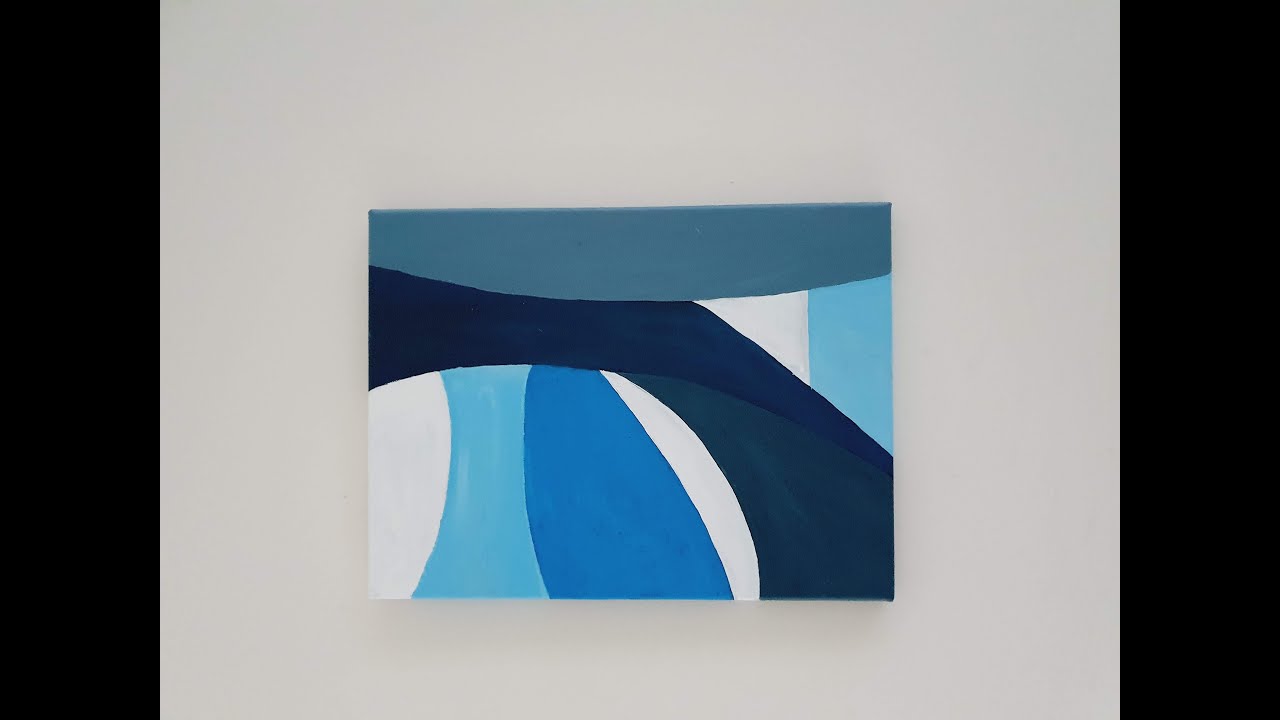 ABSTRACT ART - only 3 colors - EASY - YouTube