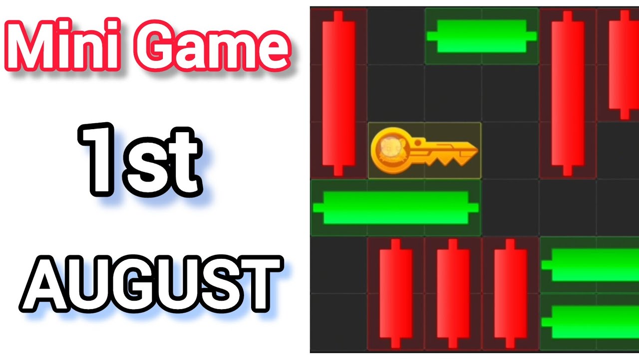 Hamster Mini Game Puzzle 1st August (SOLVED) How to play Latest Hamster ...