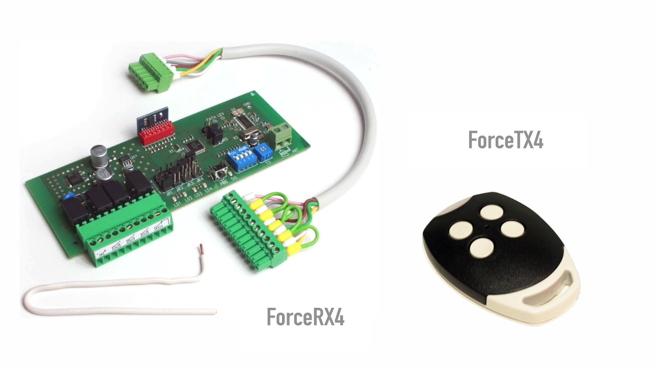 #FFin30s: forceTX/RX4 Remote control for your industrial door - YouTube