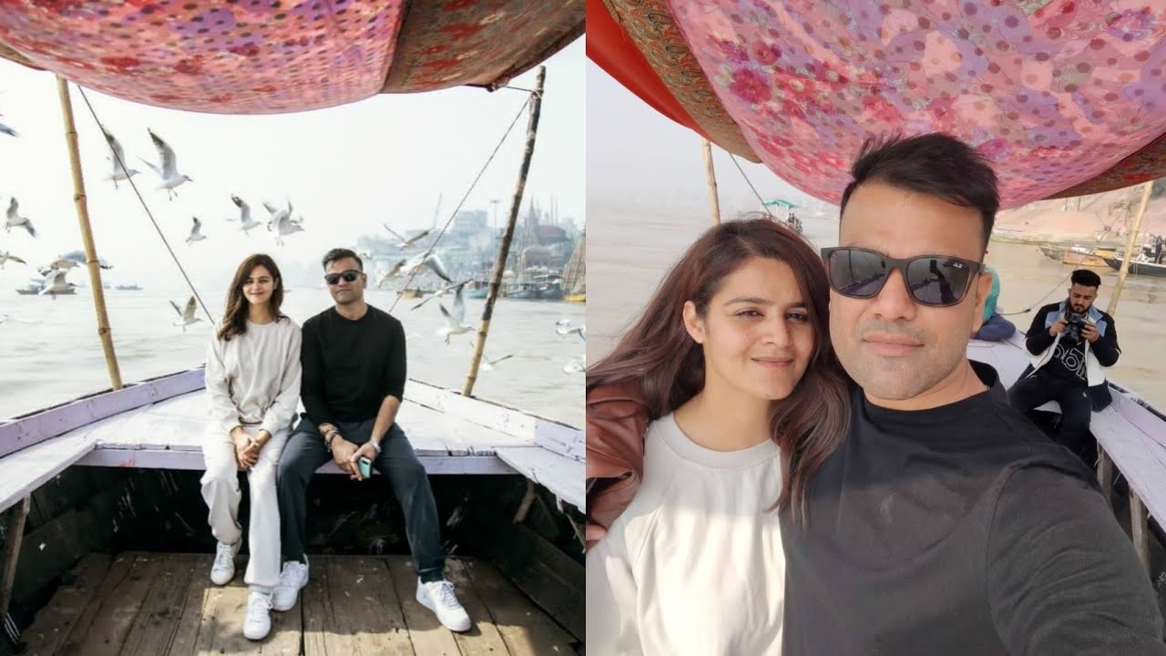 Boat Ride at Varanasi IAS Tushar Singla sir 💞 wife IPS Navjot Simi ...