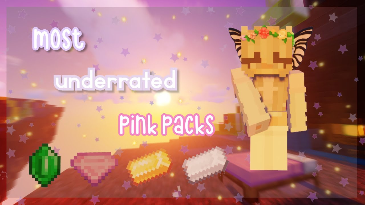 most underrated pink texture packs | solo bedwars commentary - YouTube