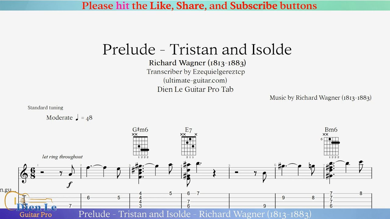 Prelude - Tristan and Isolde - Richard Wagner (1813-1883) - Arr for ...