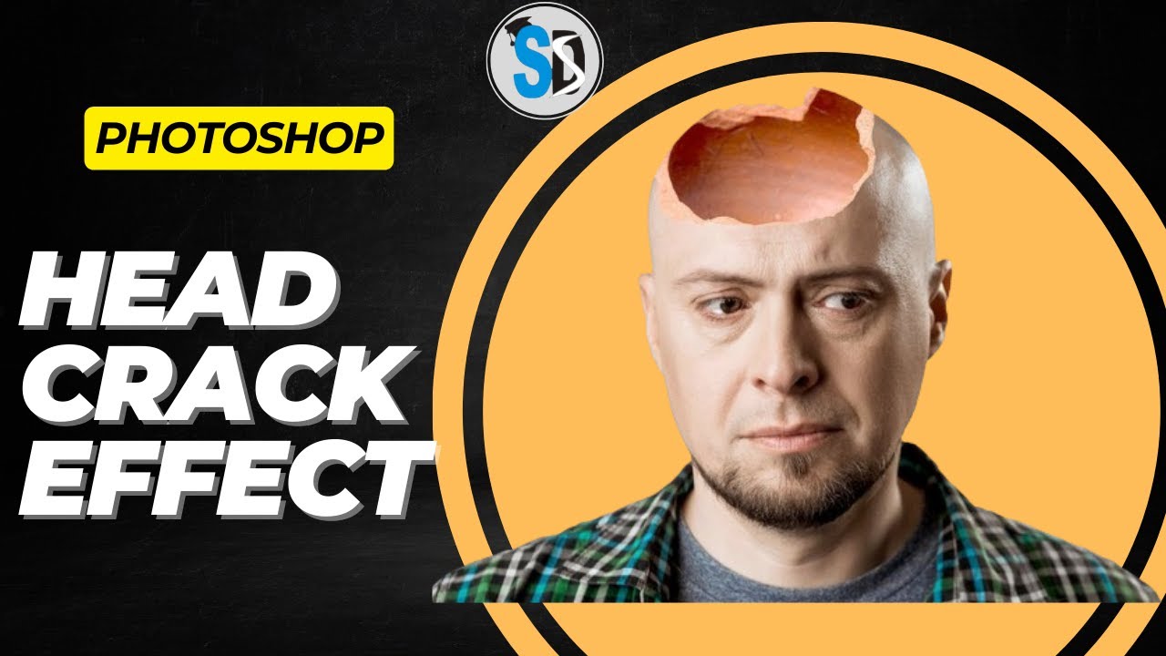 Create head crack effect in photoshop|crack head effect - YouTube