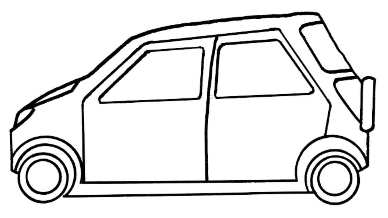 Learn to Draw a Very Easy Car for Beginners | Step-by-Step Drawing ...