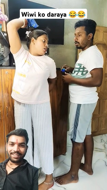 Bhai is video ko poora dekho wiwi pati se pareshan 😱😱 #funny #comedy #ytshorts #youtubeshorts ...