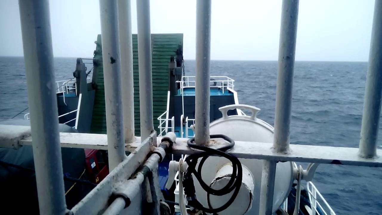 MV Regina Calixta 5 Battling Rough Seas (12/26/14) - YouTube