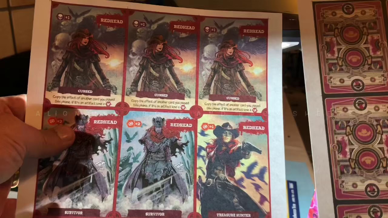 How to align print and play card fronts and backs - YouTube