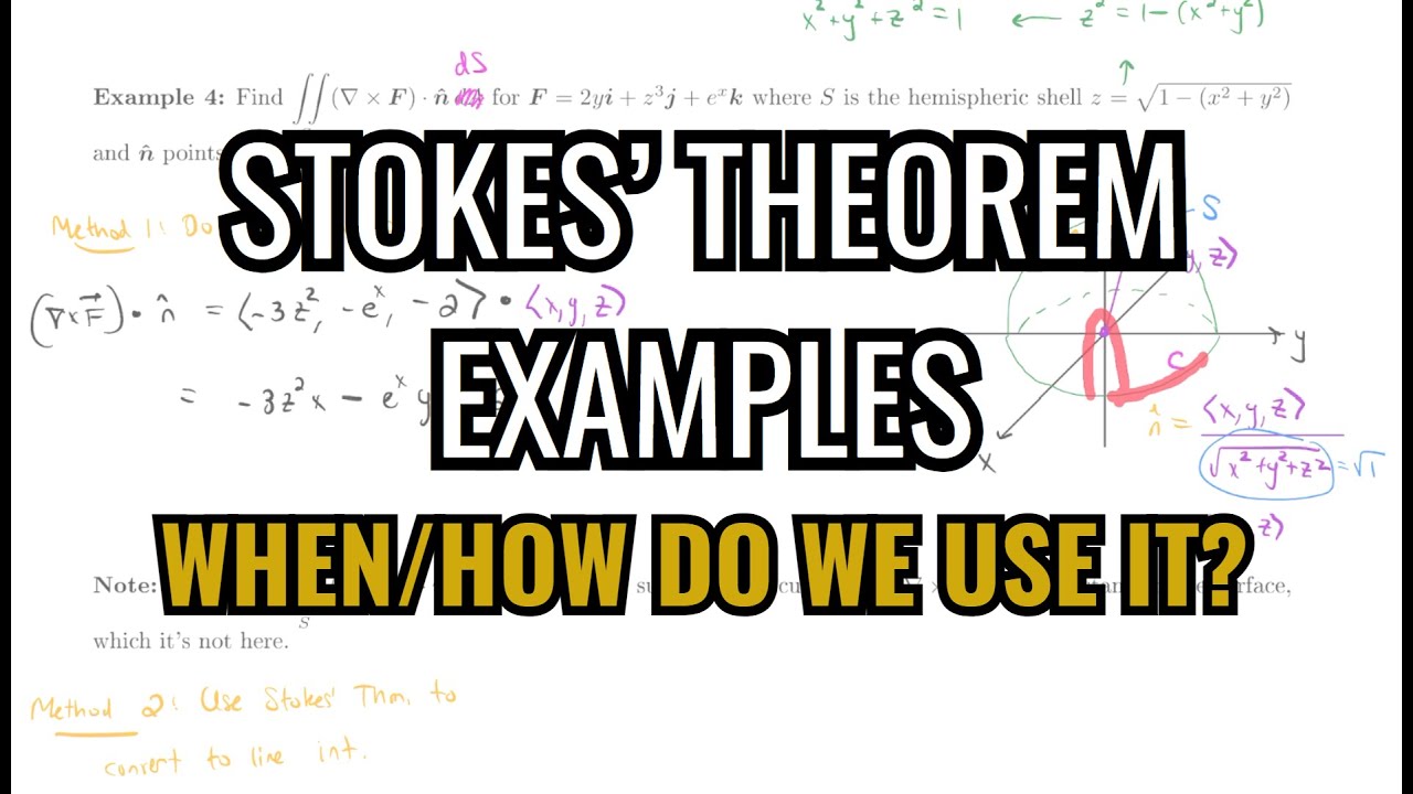 16.7.2 Stokes' Theorem Examples || Multivariable Calculus - YouTube