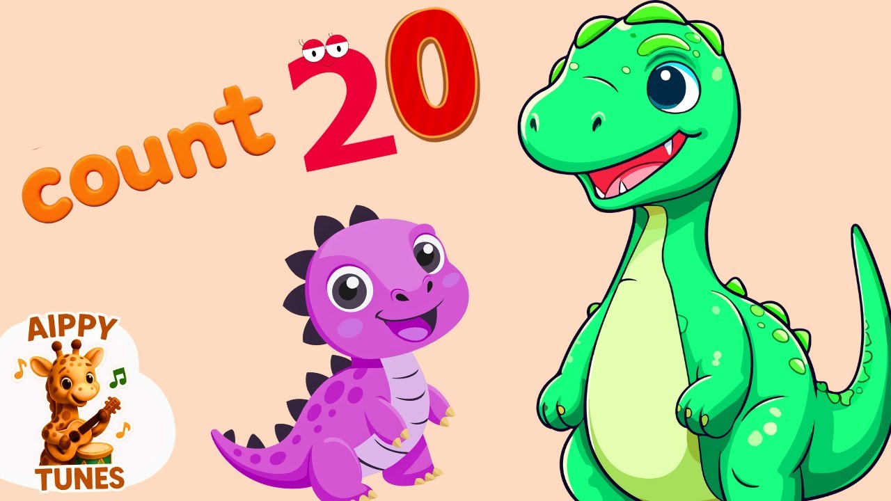 Count with Dinosaurs 1 to 20 | Fun Numbers Song for Kids - YouTube