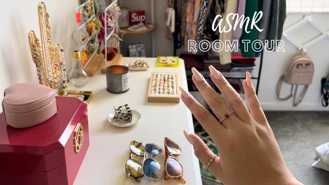 ASMR BEDROOM TOUR 🍄🌈💗 - YouTube