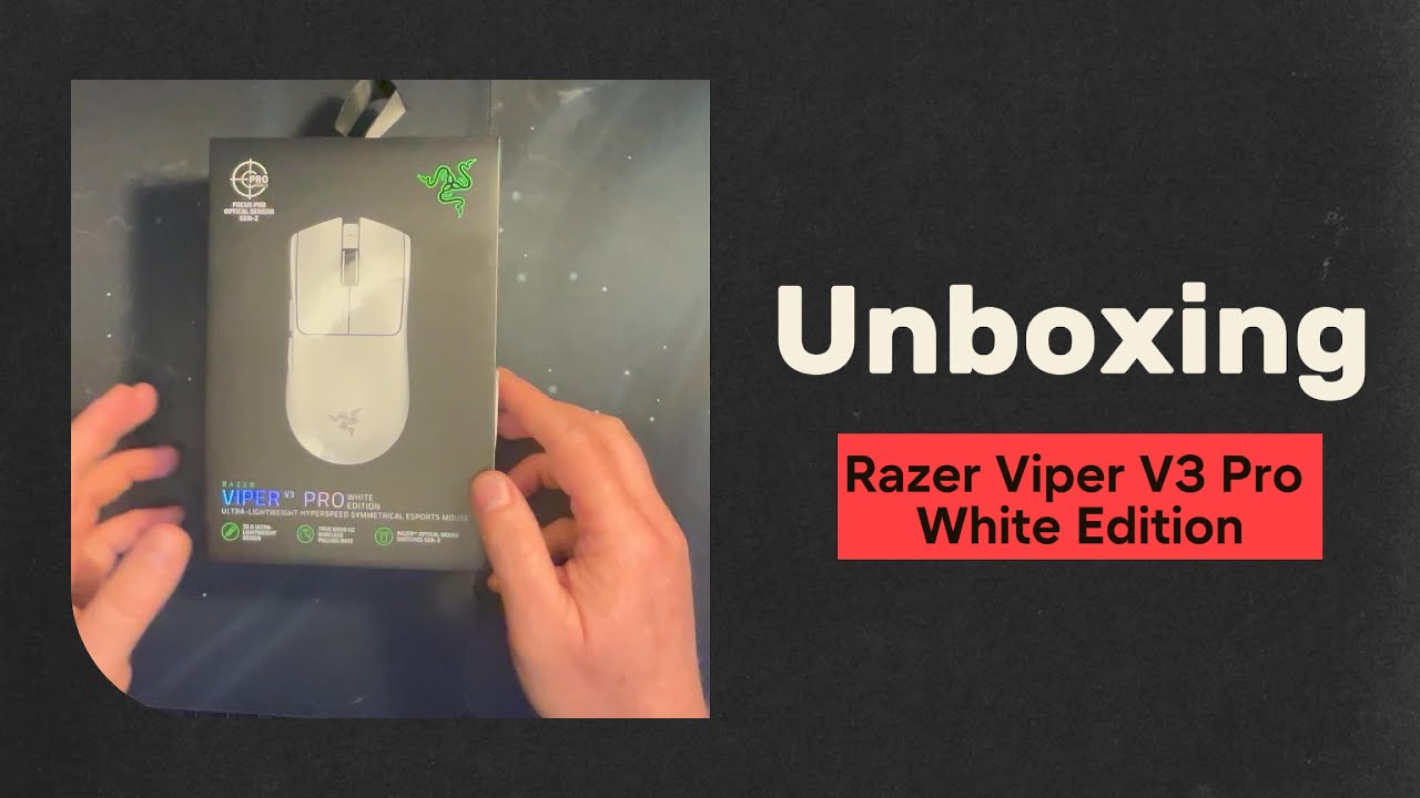 Razer Viper V3 PRO White Edition UNBOXING - Özellikleri Neler? - YouTube