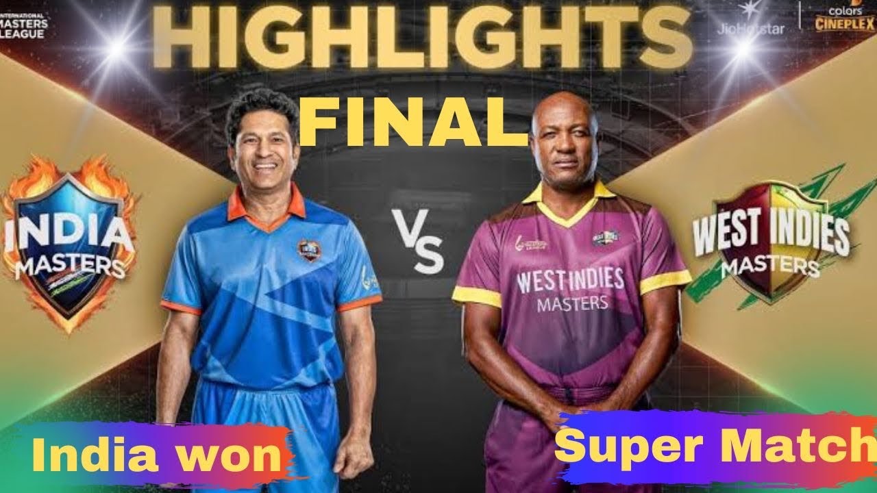 International Masters League Final Highlights | India Masters vs ...