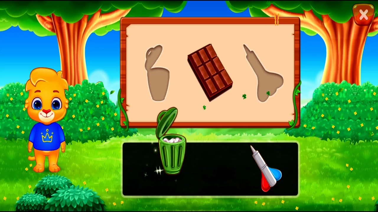 Puzzle for children Drag and drop pictures animals, various objects ...