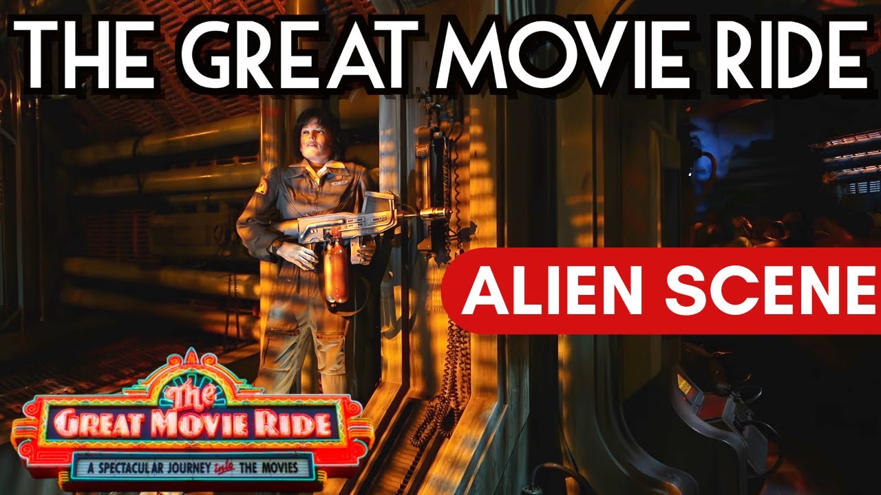 The Great Movie Ride ALIEN SCENE | Multi-Angle POV Ride Through ...