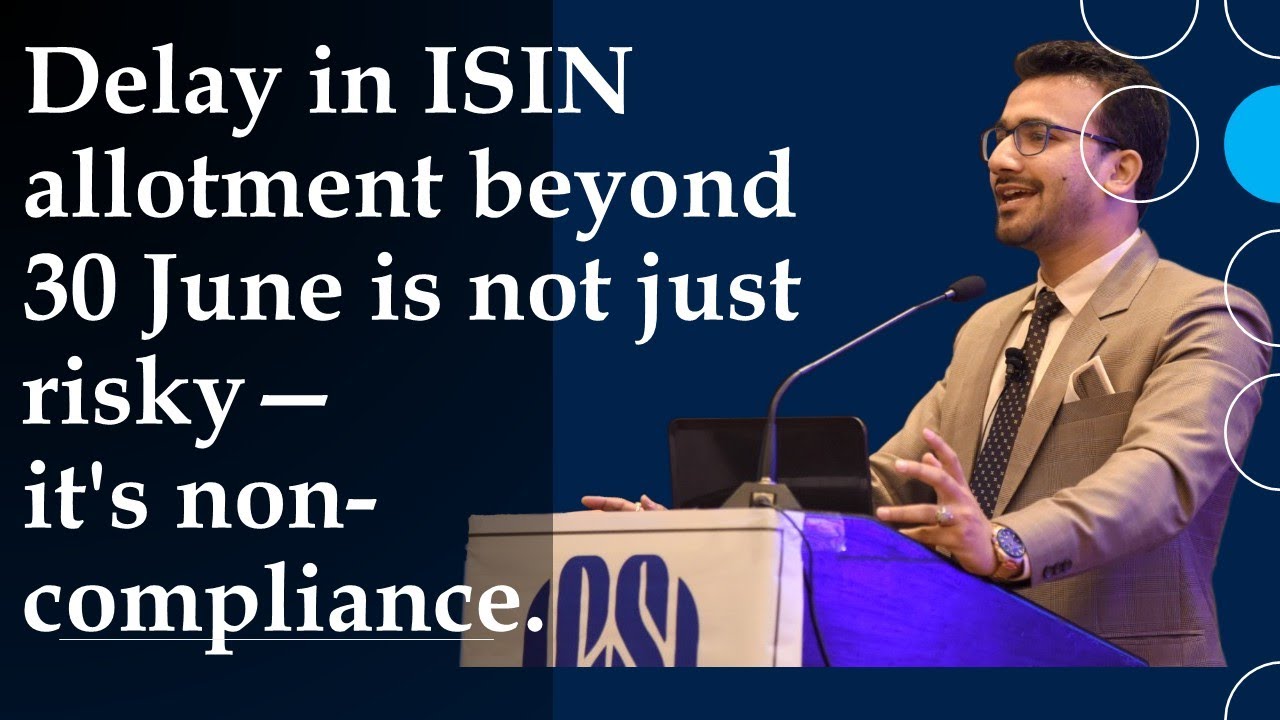 No ISIN by 30th June Be prepared for non compliance consequences - YouTube