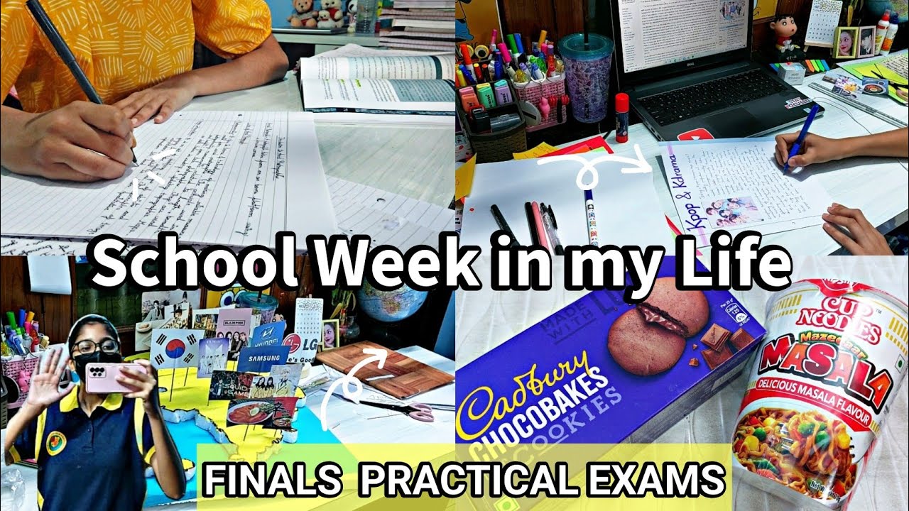 Last School Week in My Life | Productive Last few days of 11th| Finals ...